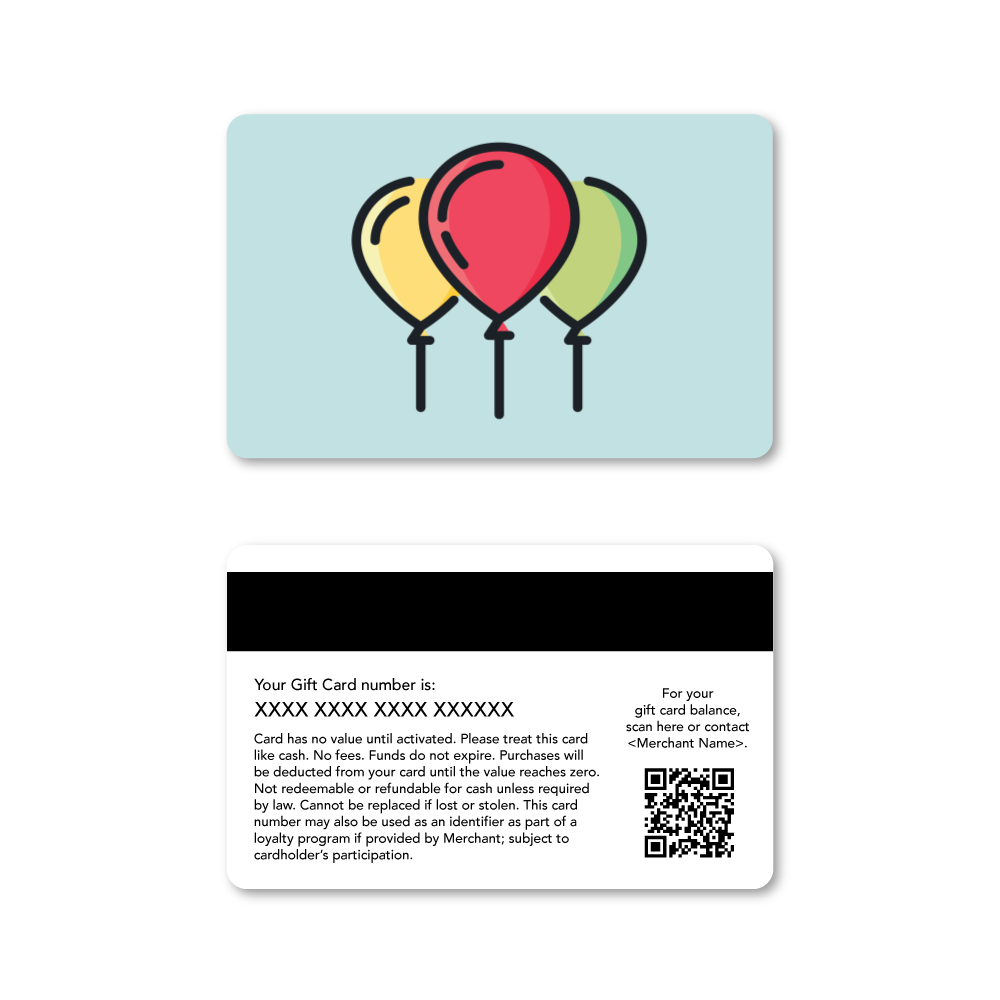 Balloon Gift Cards – Talech Gift Card Store